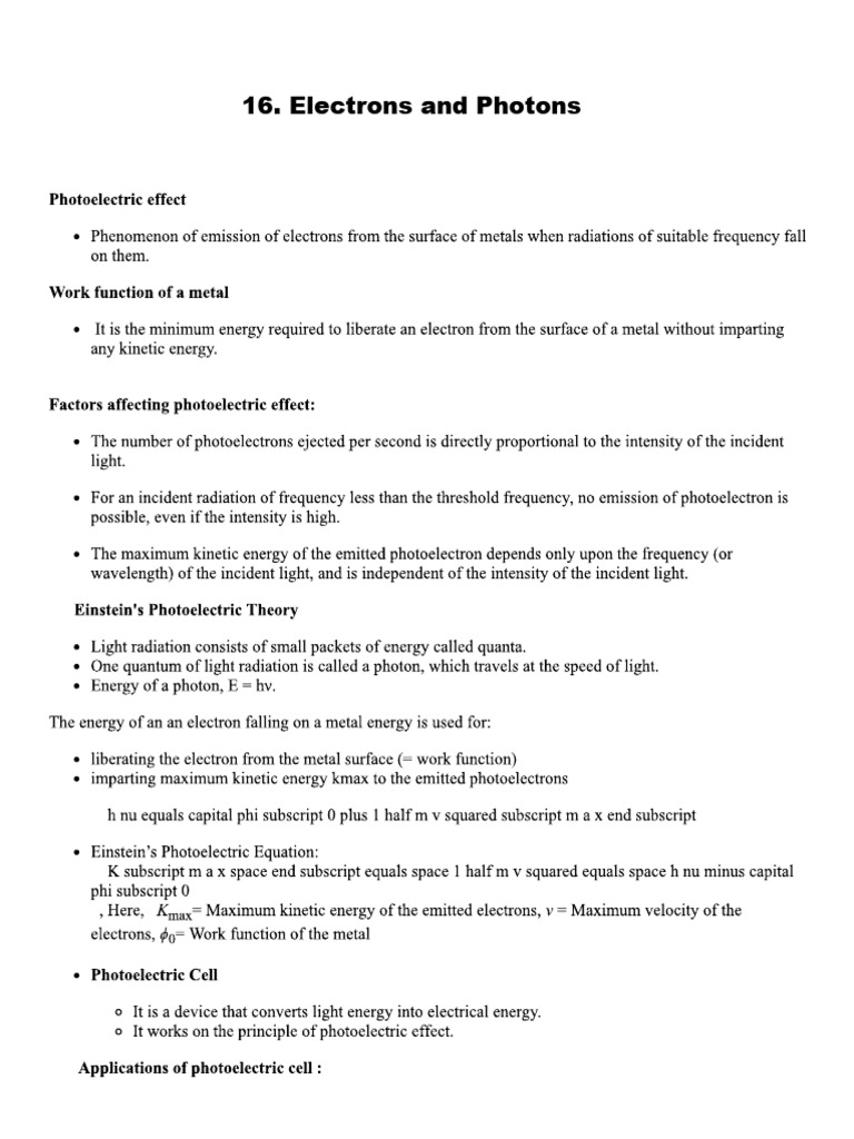 Electrons and Photons | PDF