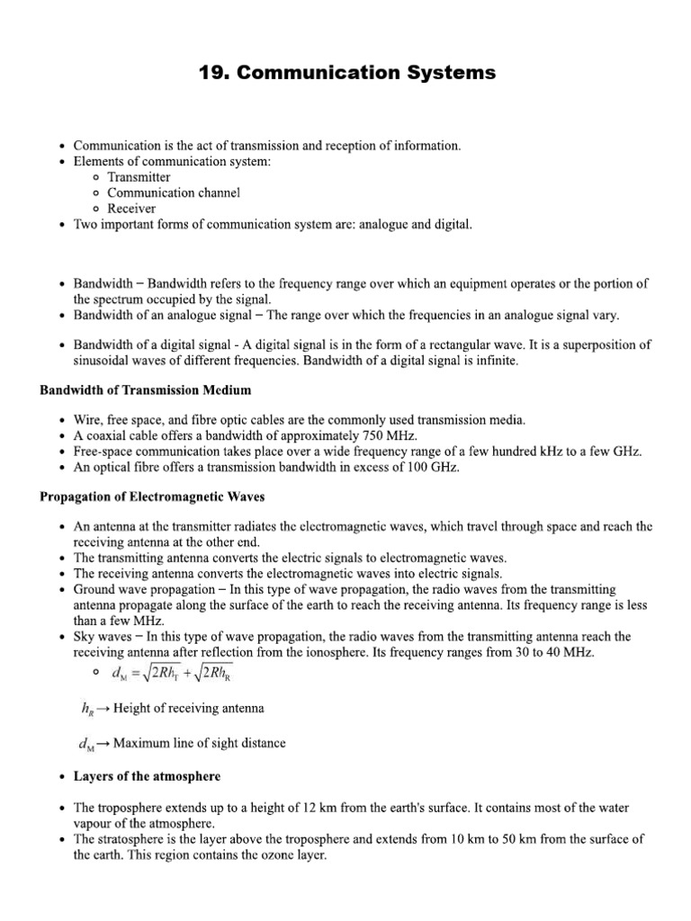 Communication Systems | PDF