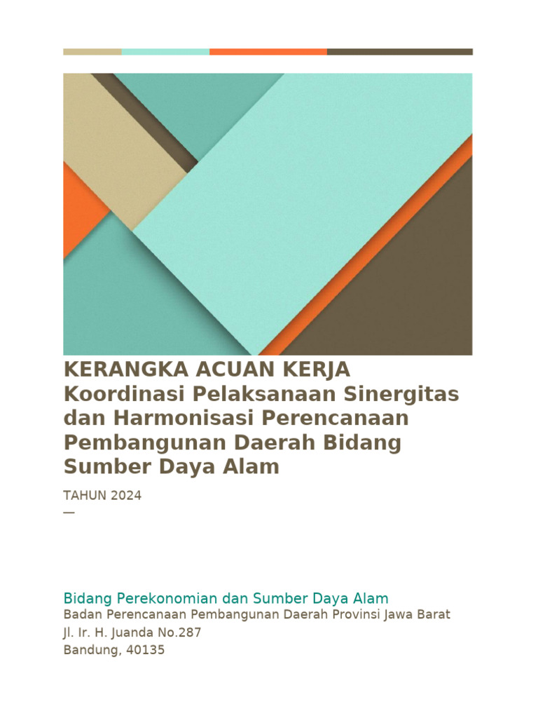 Koordinasi Pelaksanaan Sinergitas Dan Harmonisasi Perencanaan ...