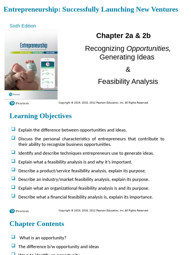 Chapter 2a, 2b Idea Generation Feasibility Analysis | PDF | Entrepreneurship | Brainstorming