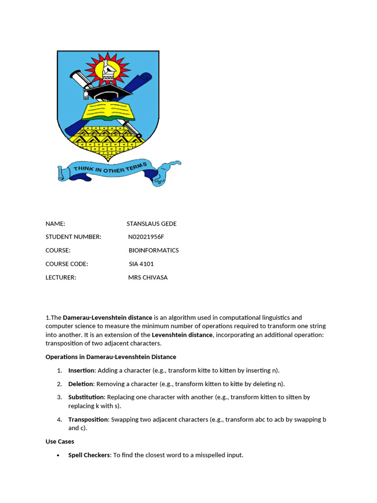 BioInfor assignment | PDF | Nucleic Acid Sequence | Bioinformatics BioInfor assignment | PDF | Nucleic Acid Sequence | Bioinformatics