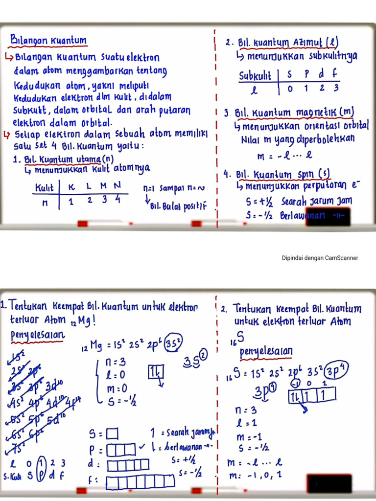 bilangan kuantum | PDF