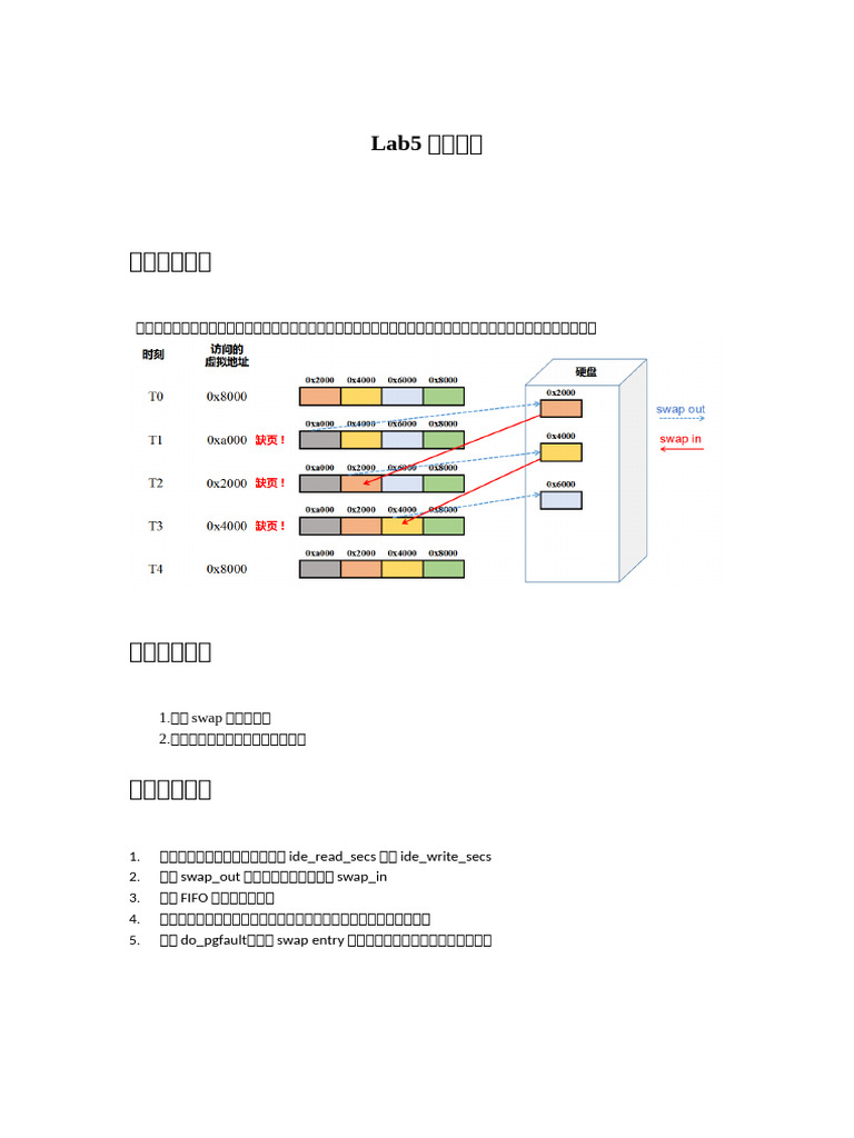 实验指导书 lab5 | PDF