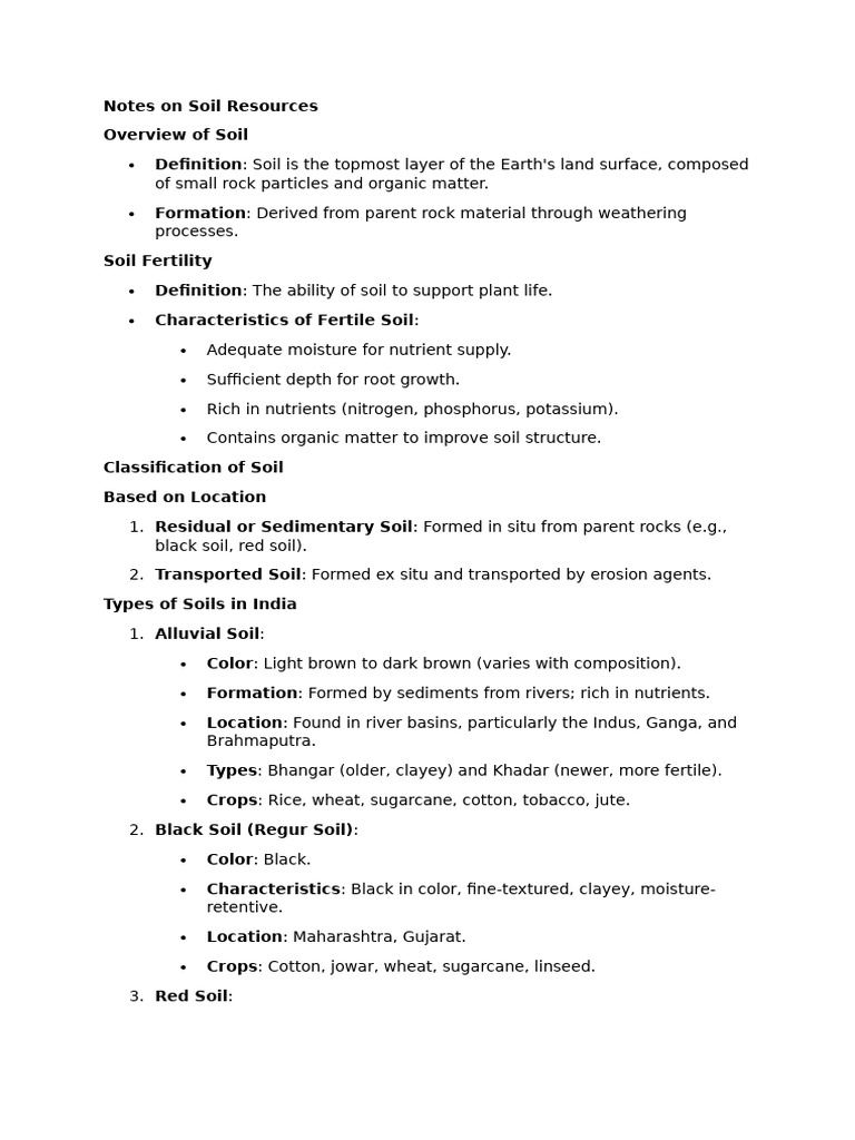 Soil Types, Erosion, and Conservation | PDF | Soil | Erosion