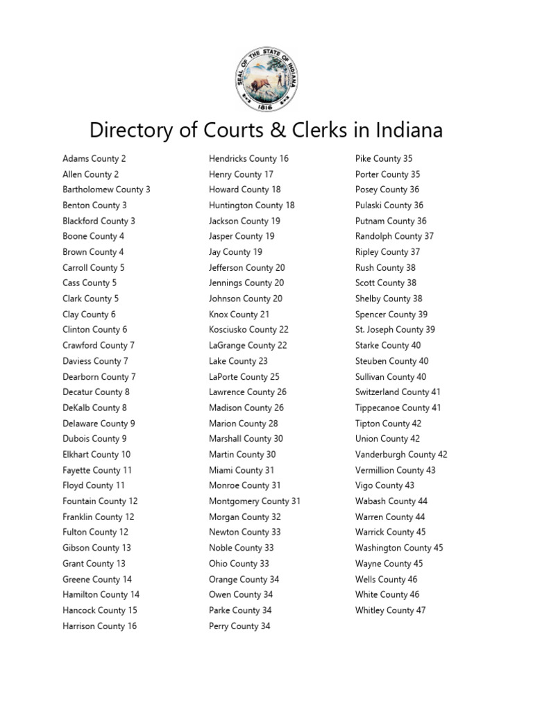 Court Directory | PDF | Judge | Positions Of Authority