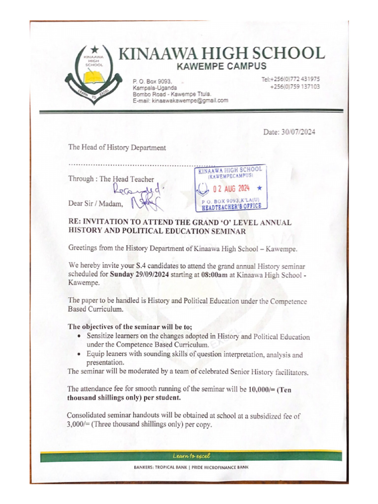 Kinaawa High School | PDF