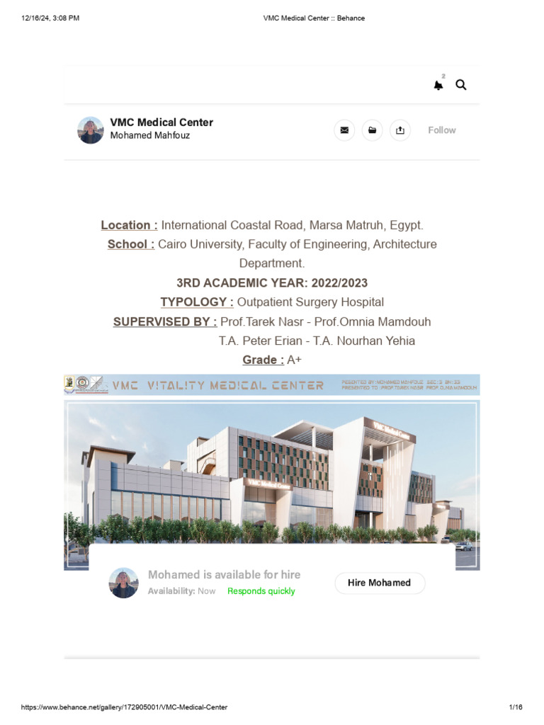 VMC Medical Center - Behance | PDF