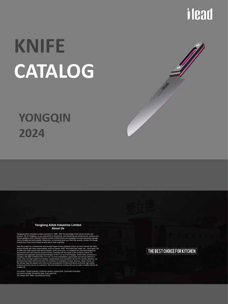 Yongqin Knife Catalog 2024 | PDF | Knife | Blade