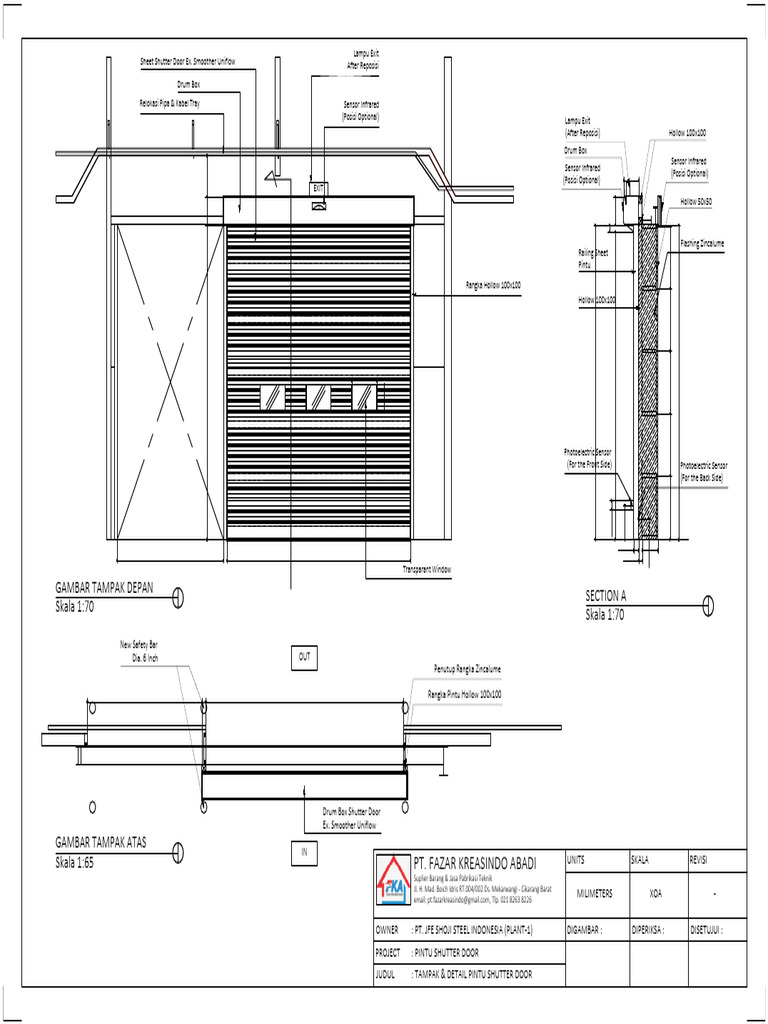 Shutter Door Design and Details | PDF