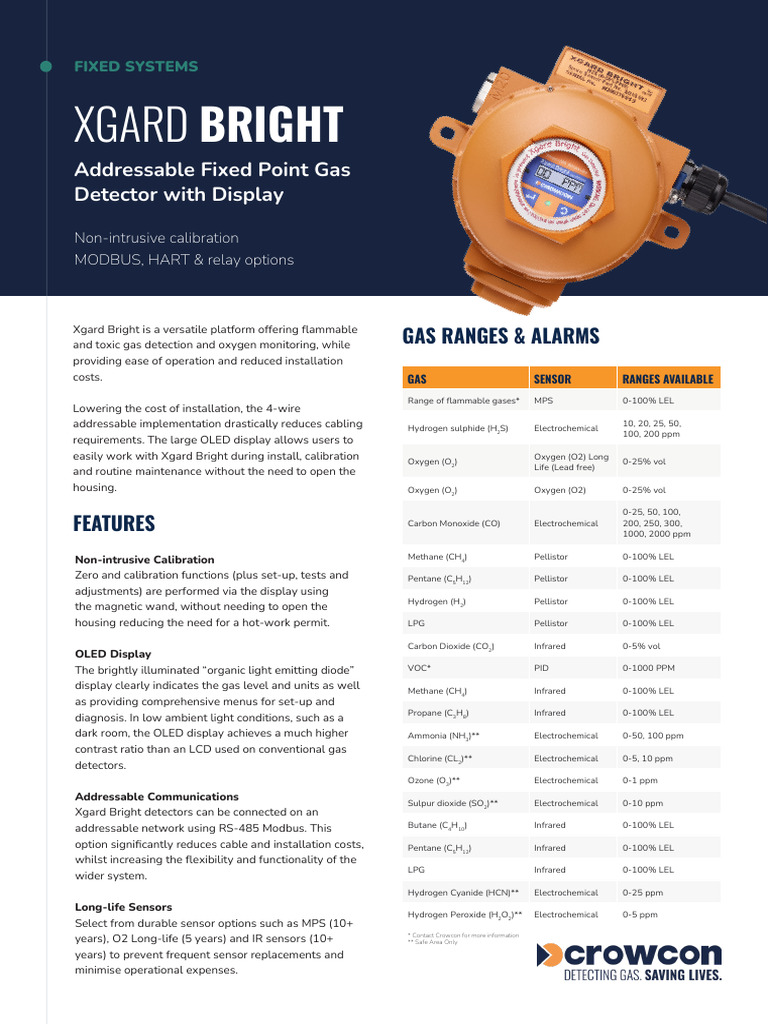 Xgard Bright Data Sheet en 24 | PDF | Industrial Gases | Gases