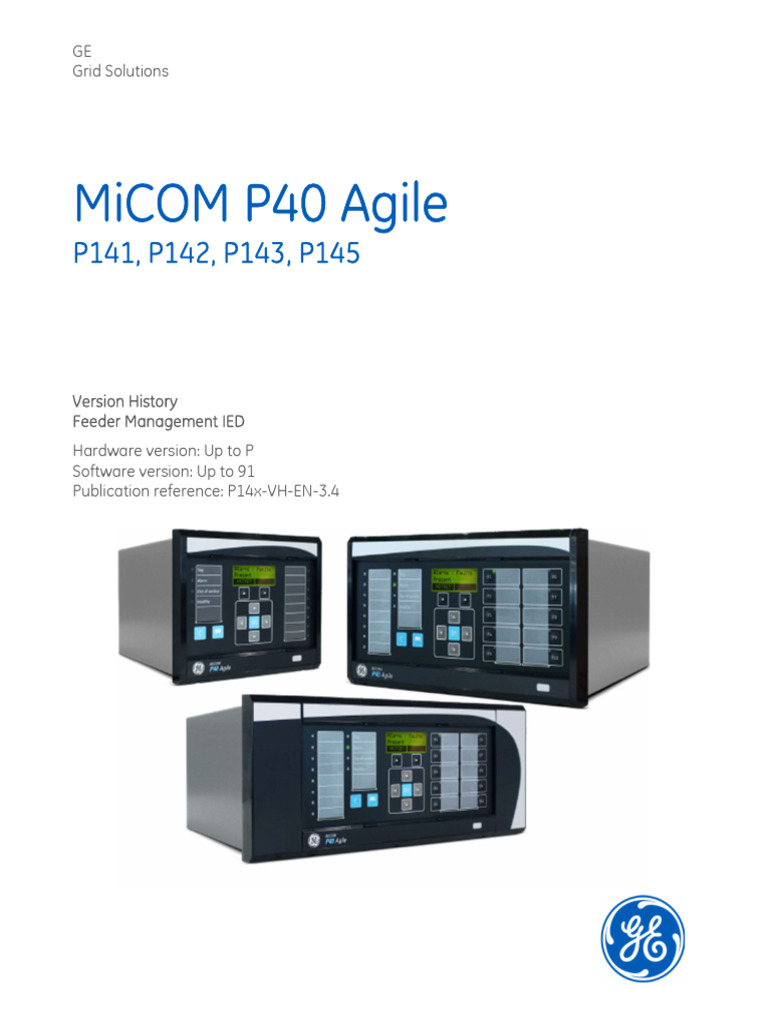 Micom P40 Agile: P141, P142, P143, P145 | PDF | Relay | Booting