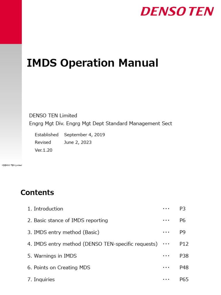 IMDS Operation Manual (For Supplier) E | PDF | Electrical Connector ...
