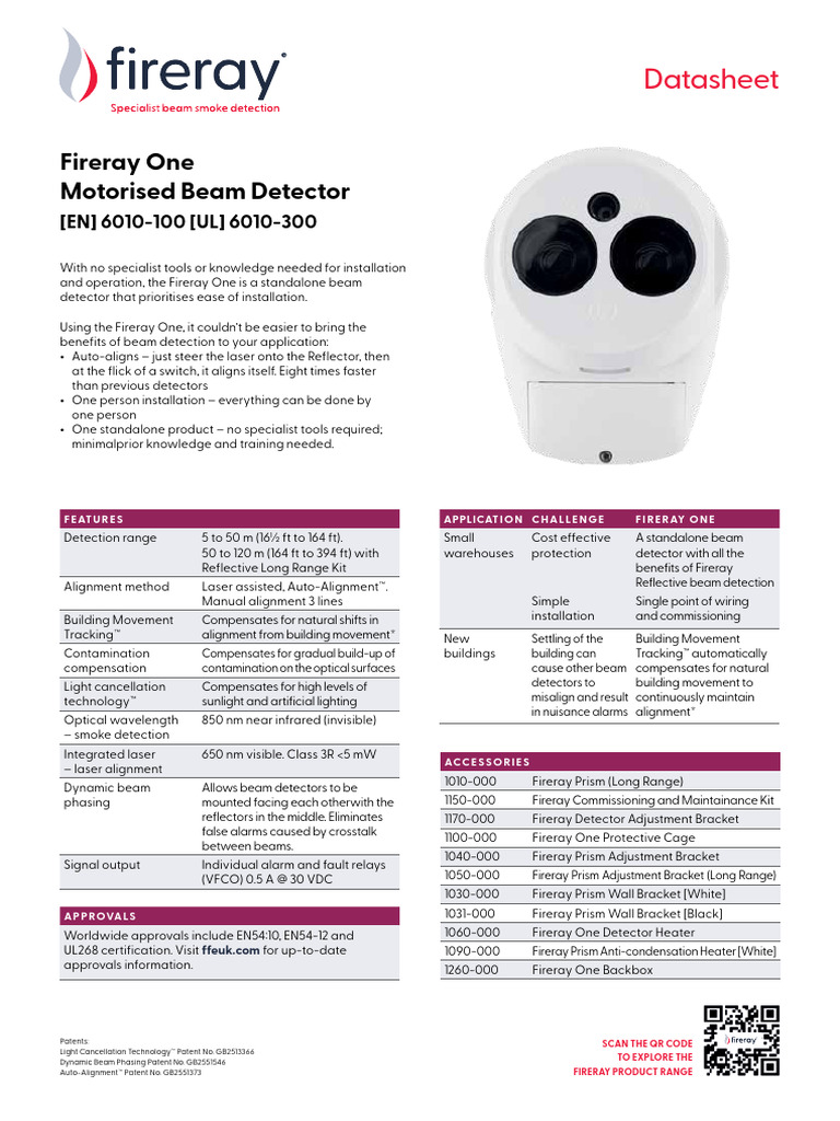 Fireray-One-UK-Datasheet_200824 | PDF | Infrared | Laser