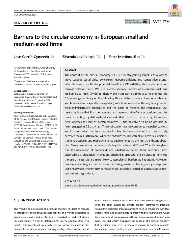 Bse 2513 | PDF | Innovation | Recycling
