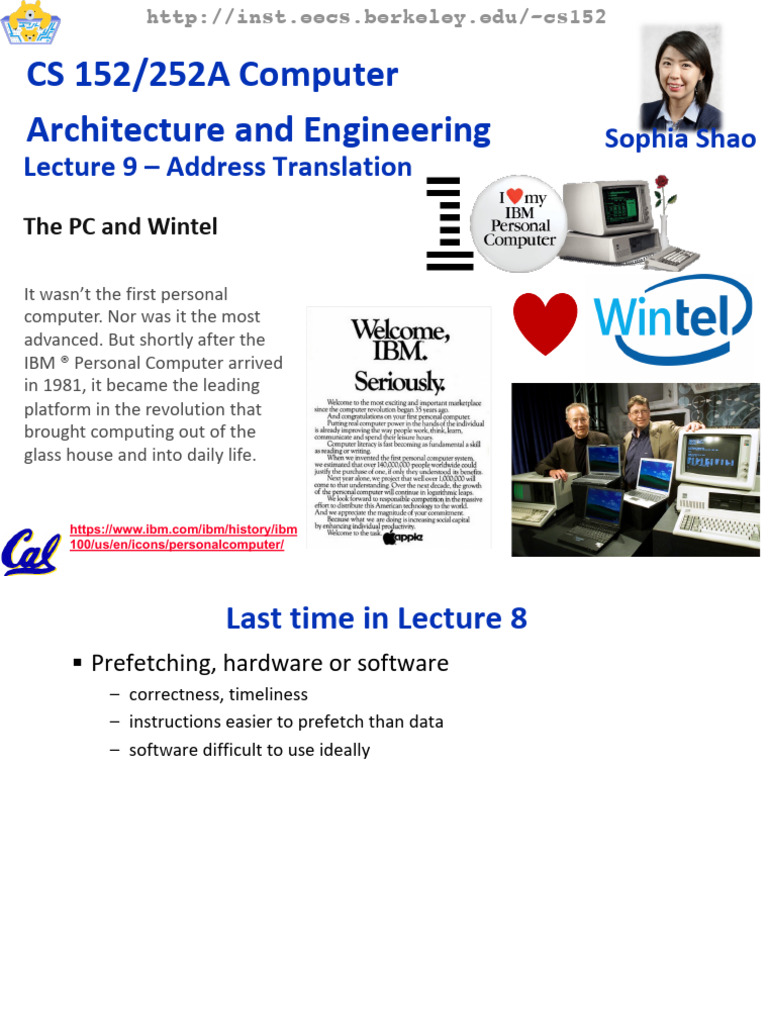 L09-AddressTranslation | PDF | Cpu Cache | Computer Data Storage
