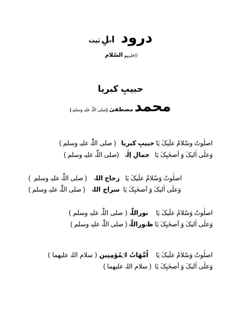 Drood Ahl e Bait | PDF