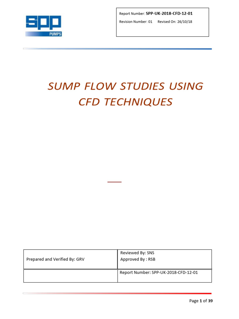 Sump Model Study Using CFD Techniques | PDF | Computational Fluid ...