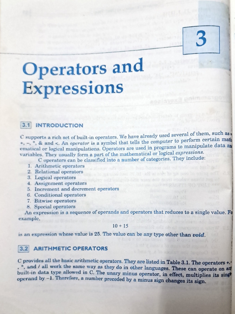 Operators and Expressions | PDF