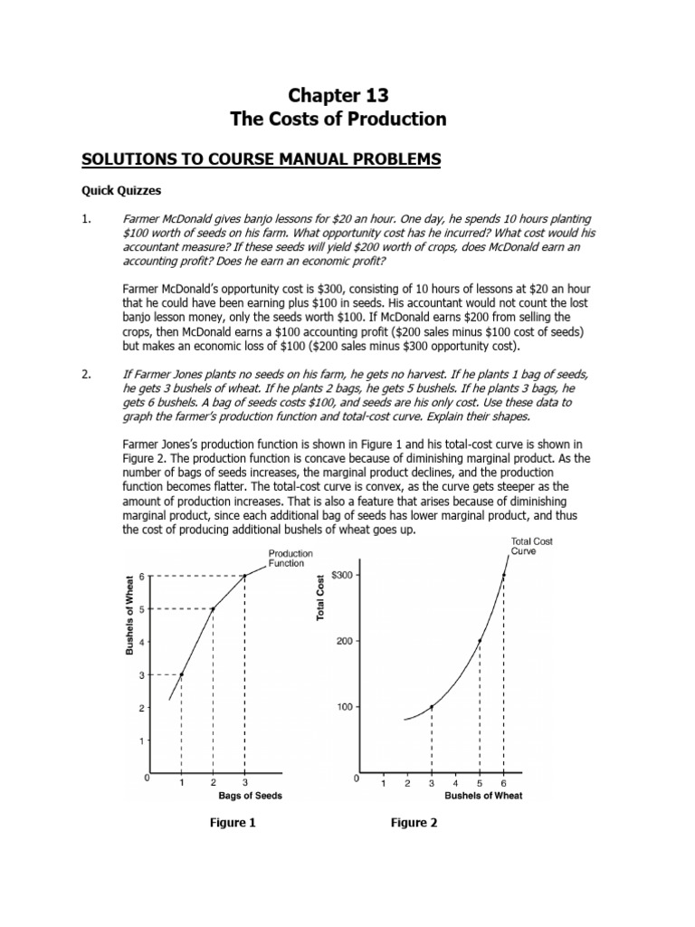L05 CH13 ISM MankiwMicro7ce | PDF | Average Cost | Marginal Cost