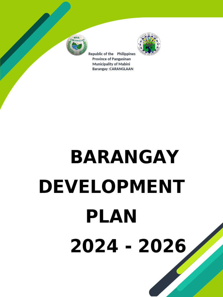 Barangay Development Plan 2024-2026 | PDF | Infrastructure | Agriculture