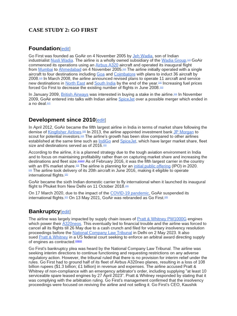 Go First Matter | PDF | Aviation | Civil Aviation