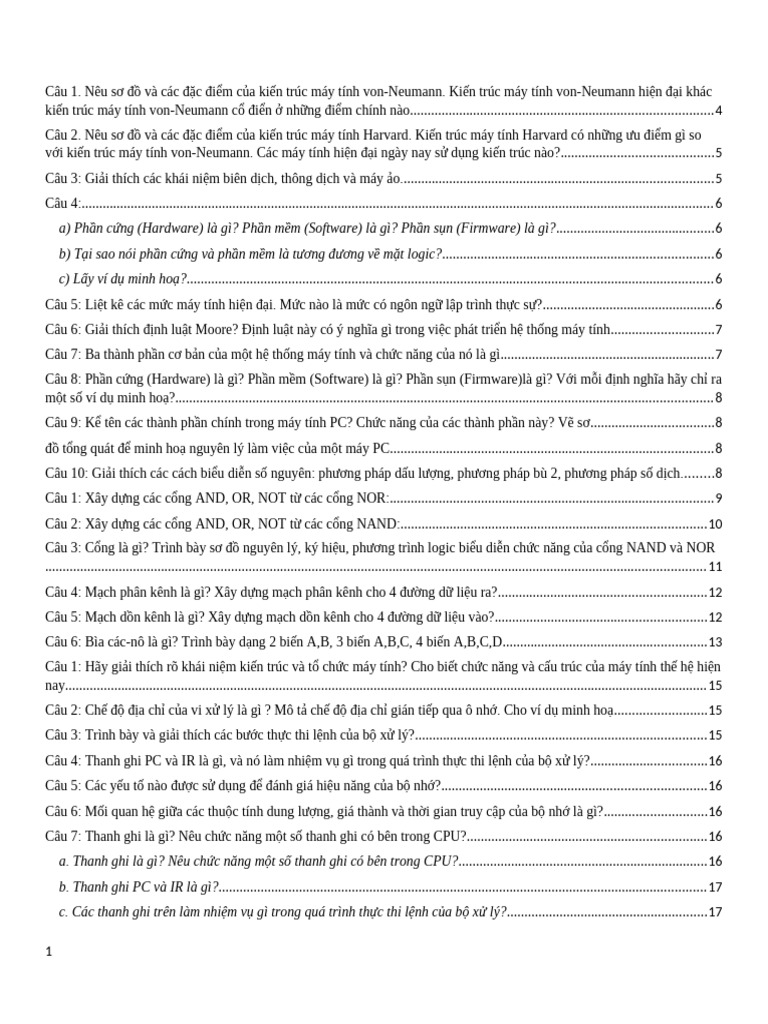 T NG H P LT - KTMT | PDF