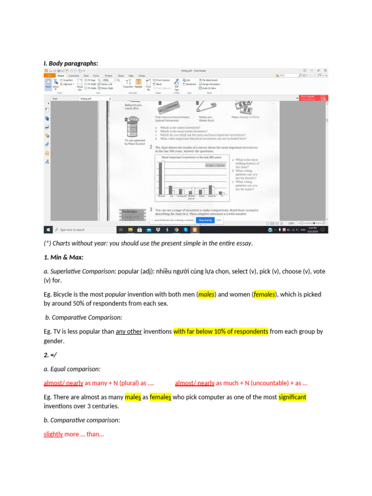 How to write bar chart | PDF