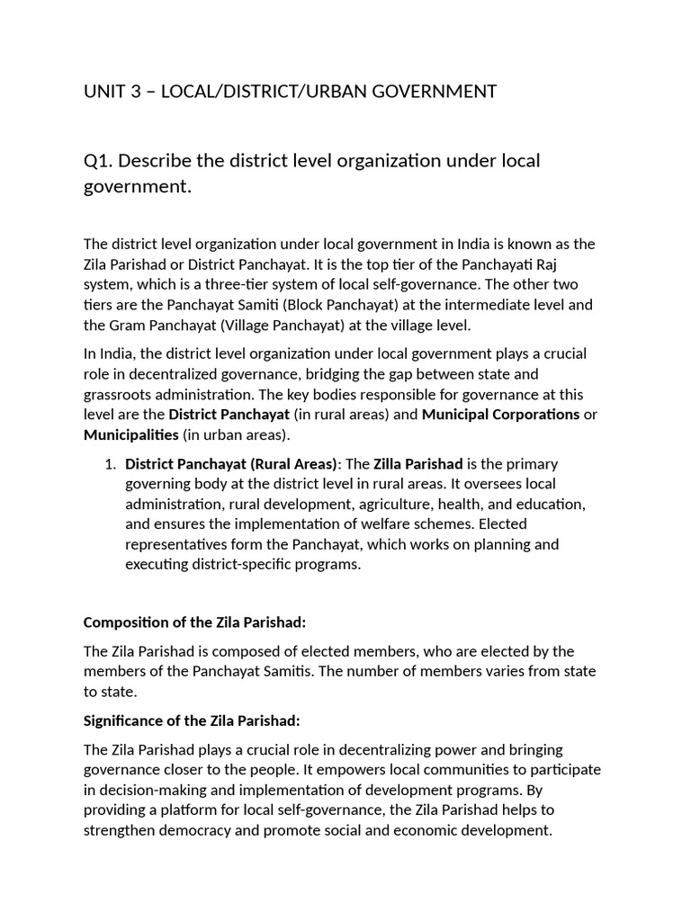 Unit 3 Political Science | PDF | Government | Government Of India