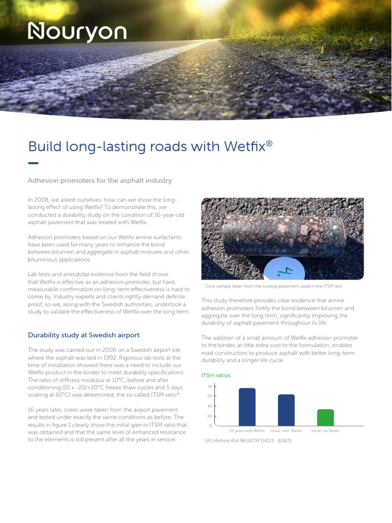 Article Asphalt Wetfix Durability Study Global en | PDF | Materials