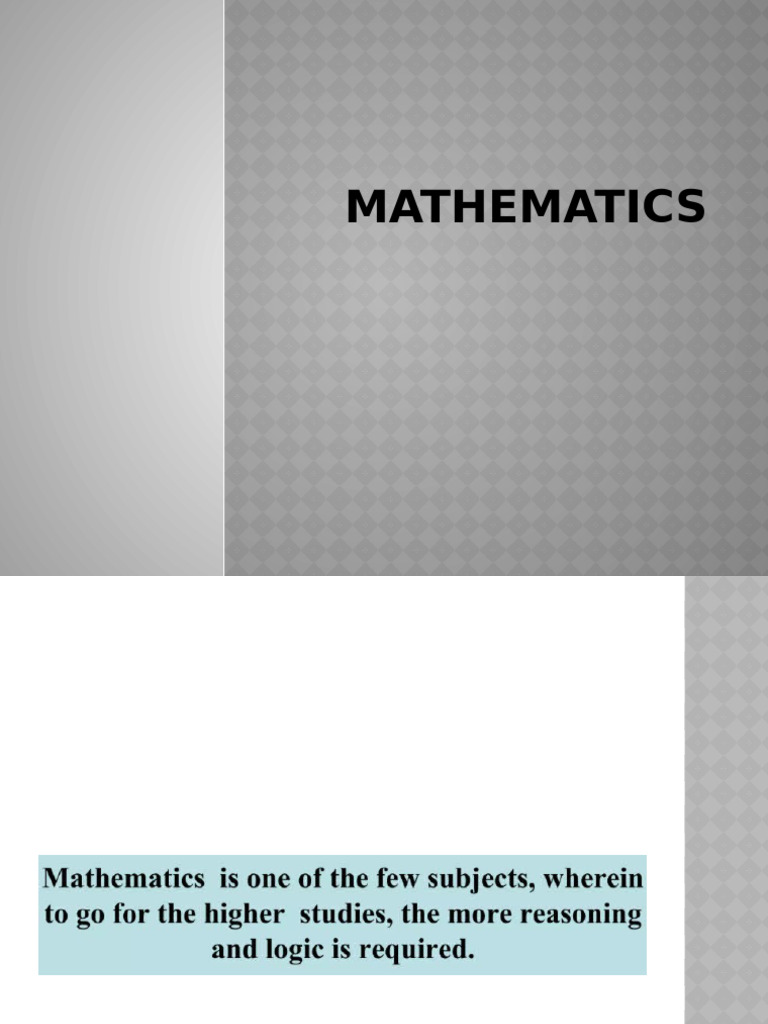 Maths | PDF