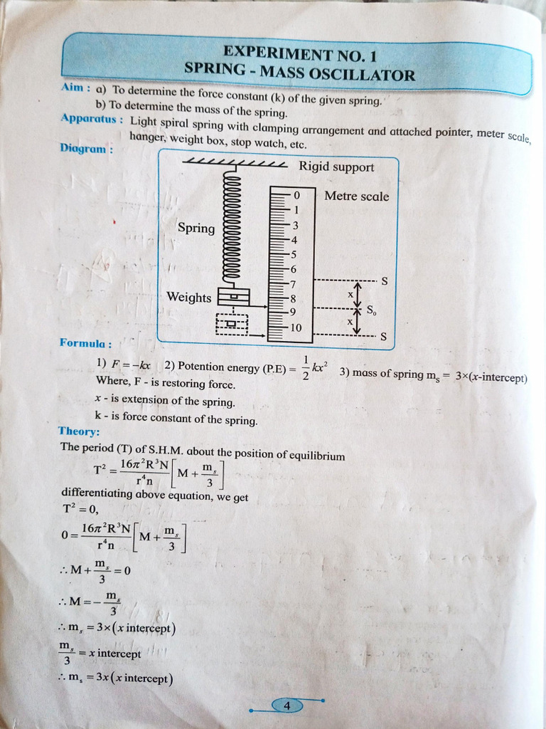 Physics Practical Experiment | PDF