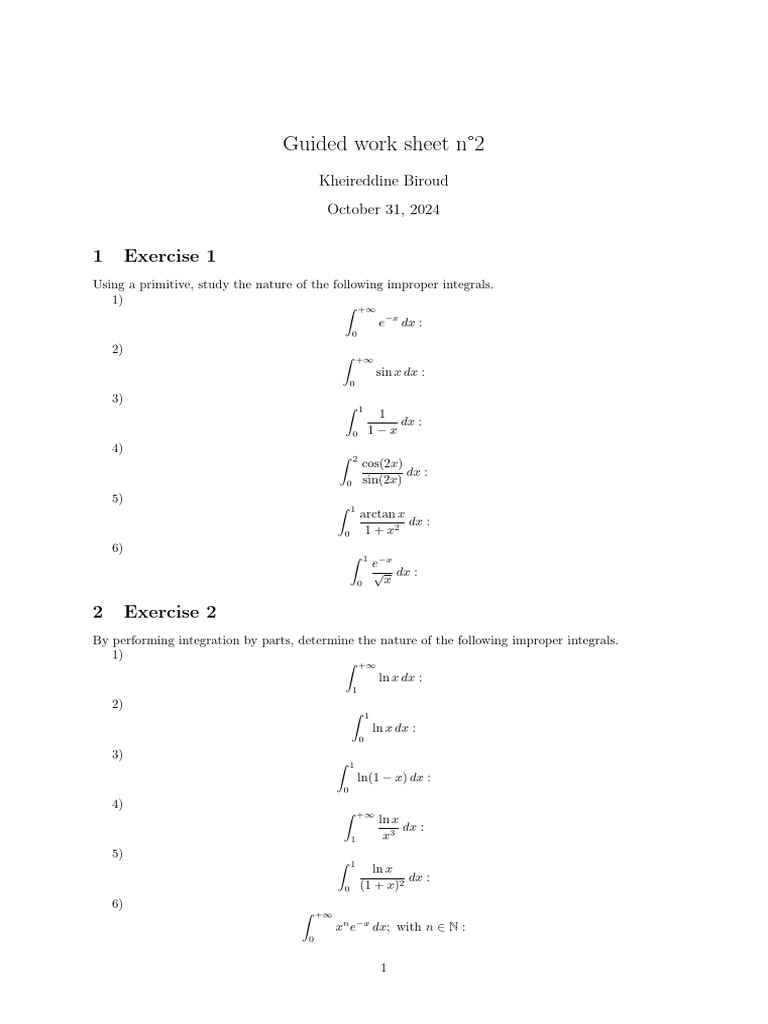 Guided work sheet n°2_4f715425aa8e3feb9bc7b9a4688d8bda | PDF ...