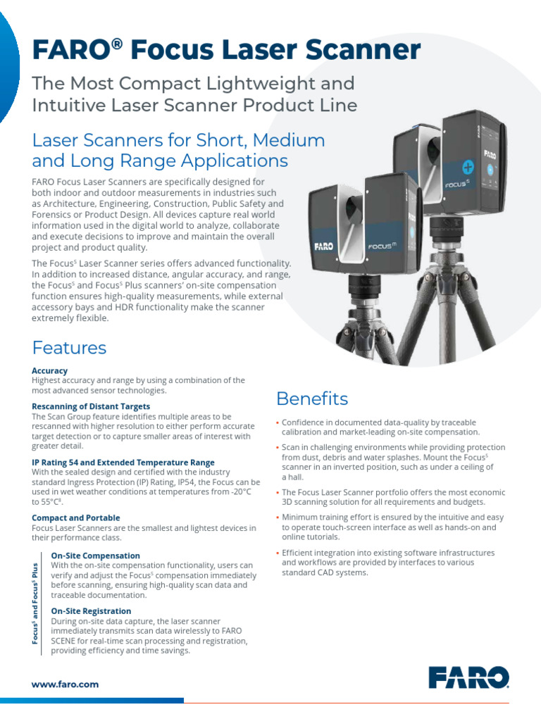 Faro Focus S 150 Plus 3d Laser Scanner | PDF | Image Scanner | Calibration