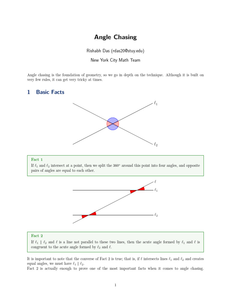 Angle Chasing | PDF | Triangle | Circle