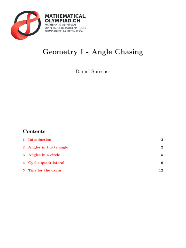 Geometry-1 Script En | PDF | Triangle | Geometry