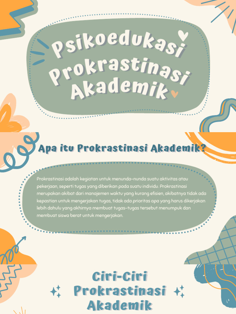 Ciri dan Dampak Prokrastinasi Akademik | PDF
