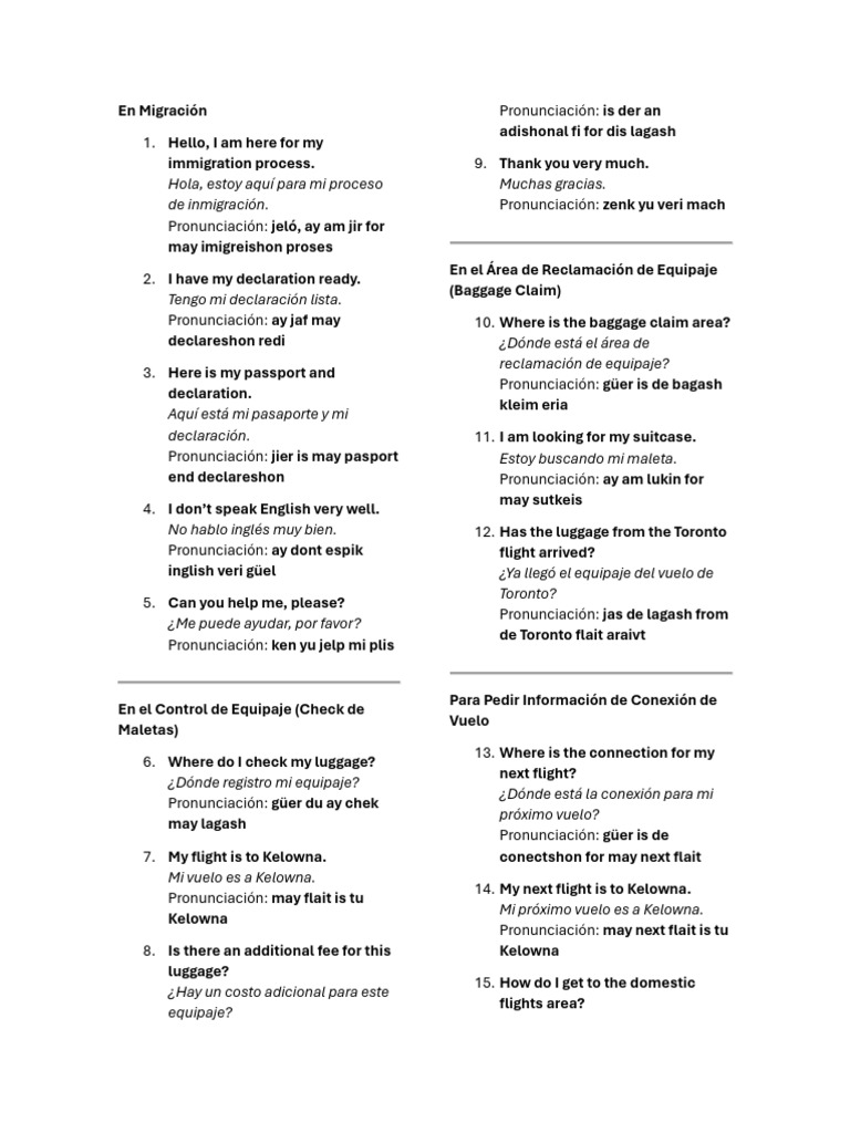 Expresiones Utiles en Inglés | PDF