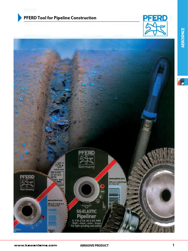 PFERD Tool For Pipeline Construction: Abrasive Product | PDF