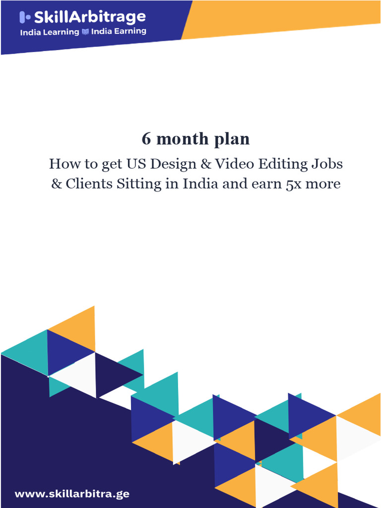 6 Month Plan - Skillarbitrage | PDF | Editing | Social Media
