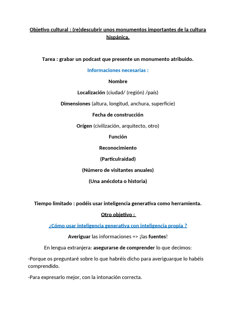 Instrucciones y Objetivos para Proyectar 2 | PDF