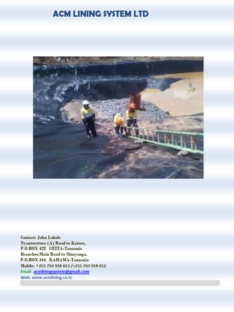ACM LINING SYSTEM LTD Business Profile | PDF | Occupational Safety And ...