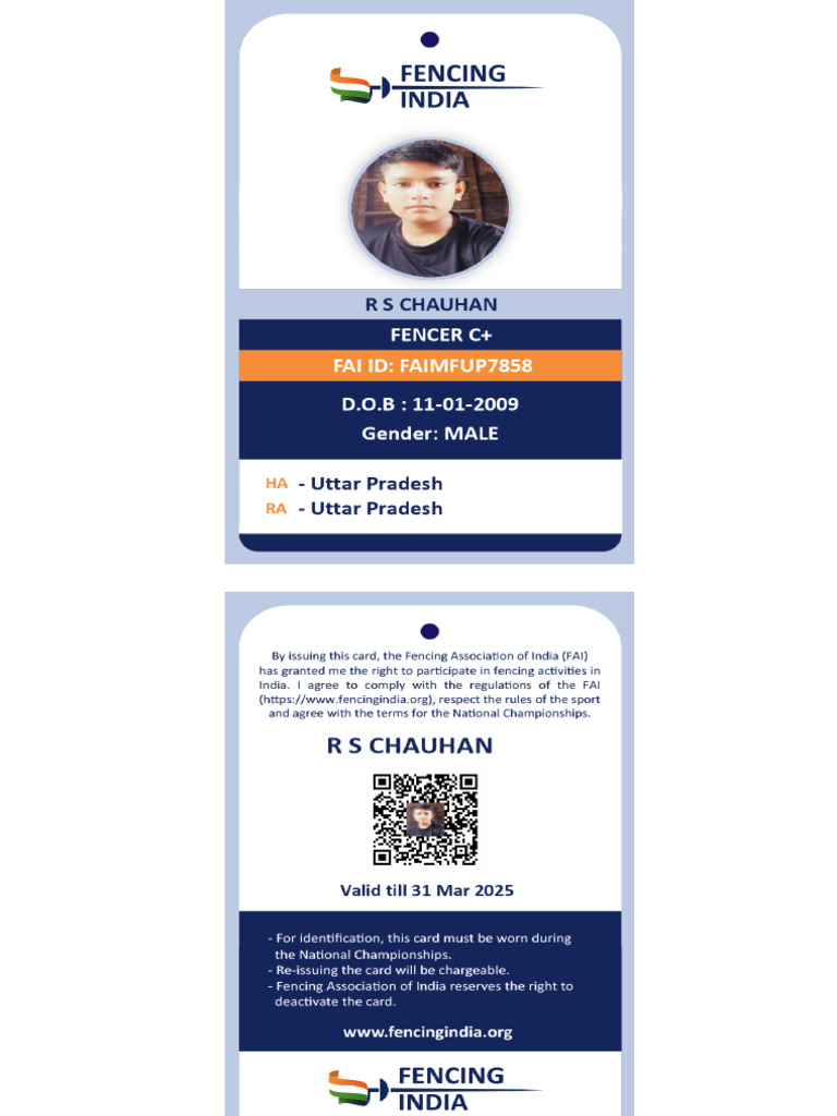 FAI ID Card | PDF