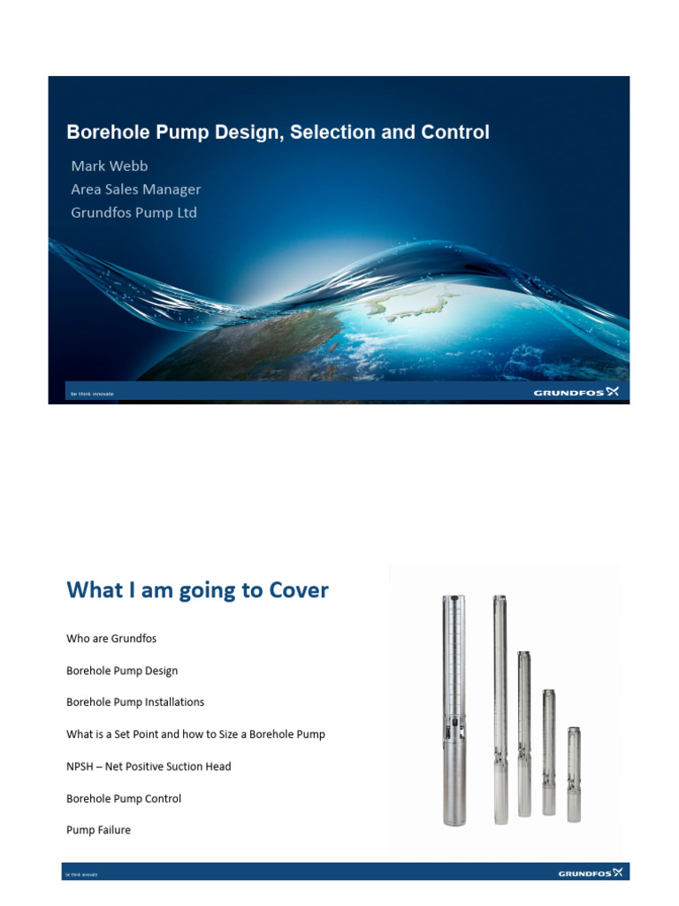 Deep Well Pump Selection Design Control | PDF | Pump | Mechanical ...