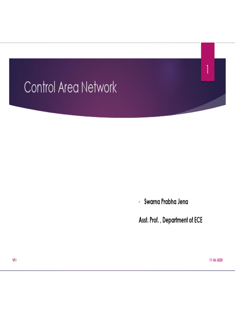 CAN-PPT | PDF | Osi Model | Computer Engineering