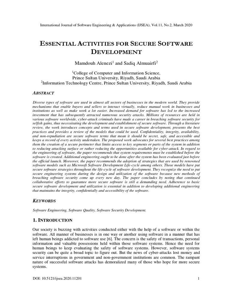 Secure Software Development Best Practices | PDF | Software Testing ...