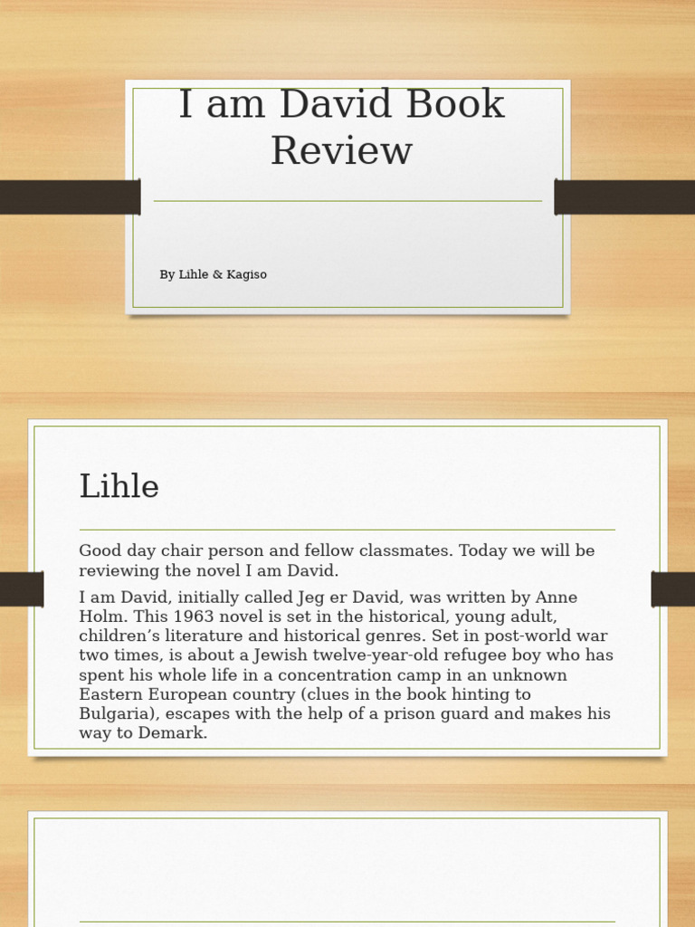 I Am David Book Review | PDF