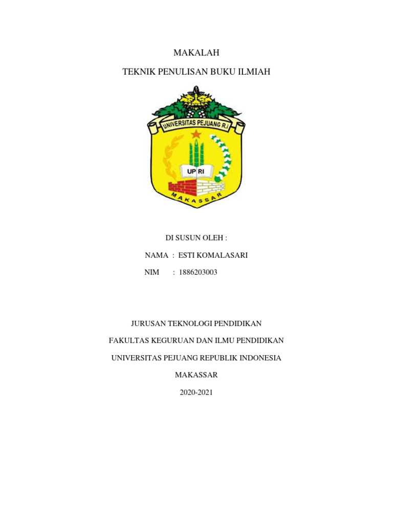 Teknik_Penulisan_Buku_Ilmiah | PDF