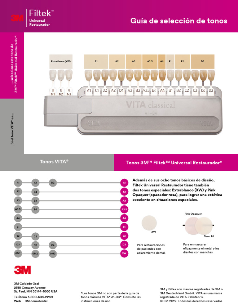 Filtek Universal Shade Card SP LA | PDF