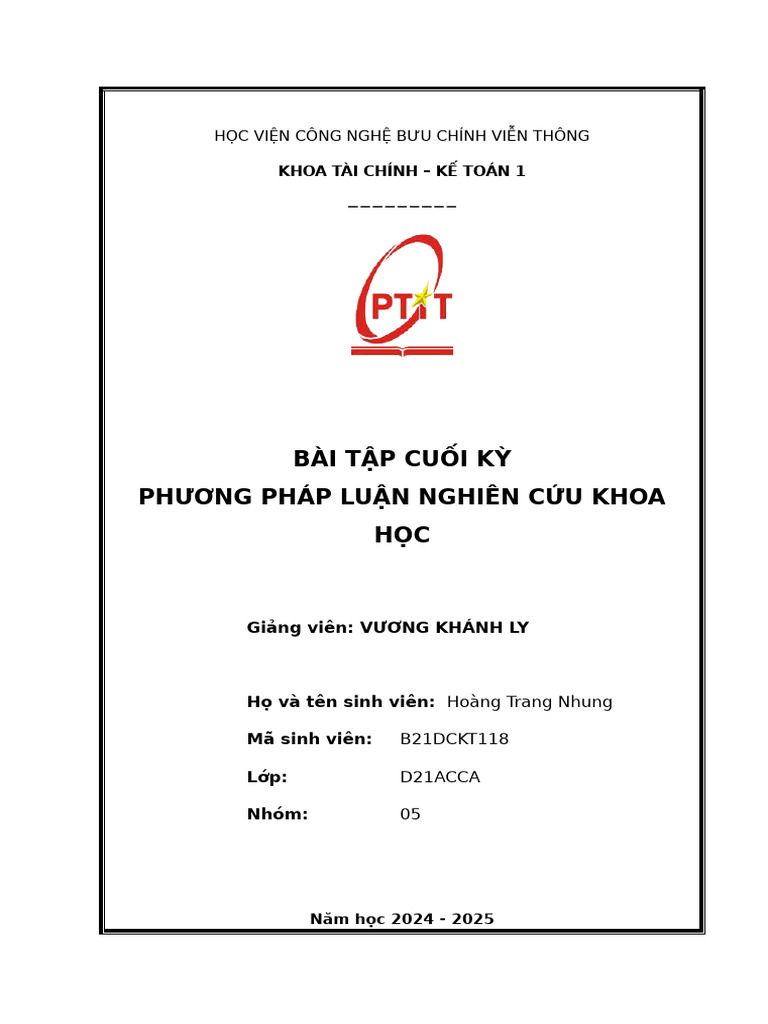 T NG H P - PPNCL Nhóm 5 | PDF