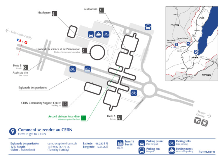 CERN Science Gateway Visitors Access Map | PDF